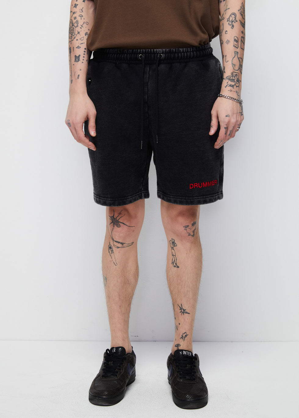 EMBROIDERED DRUMMER SHORTS WITH BODYSLAM – C P S Official Store