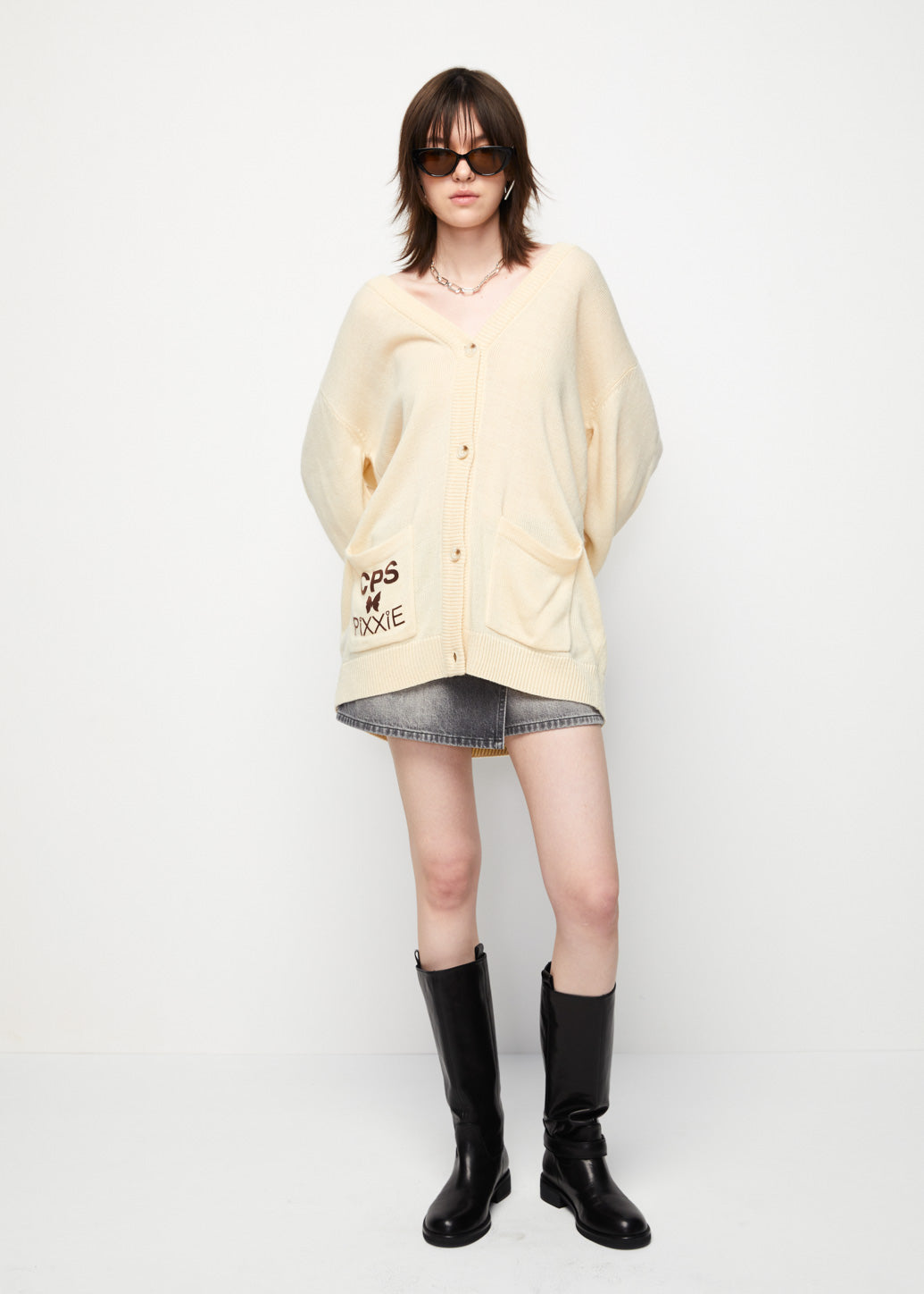 PIXXIE TWIN POCKET CARDIGAN – C P S Official Store