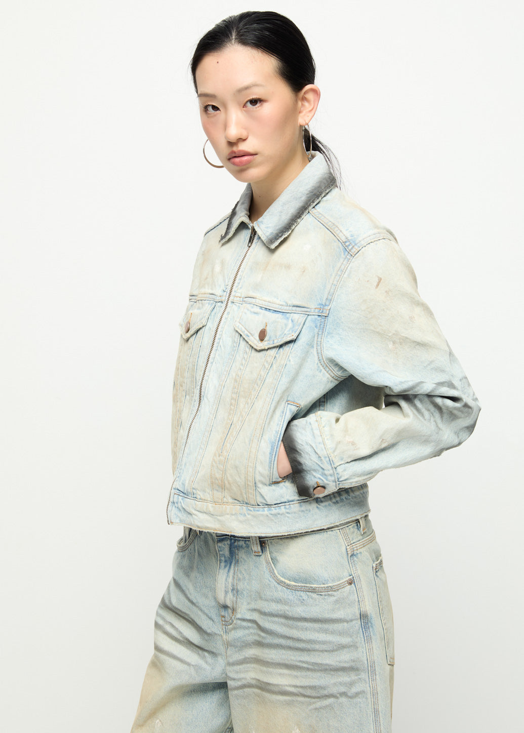 DENIM JACKET WITH MILLI – C P S Official Store