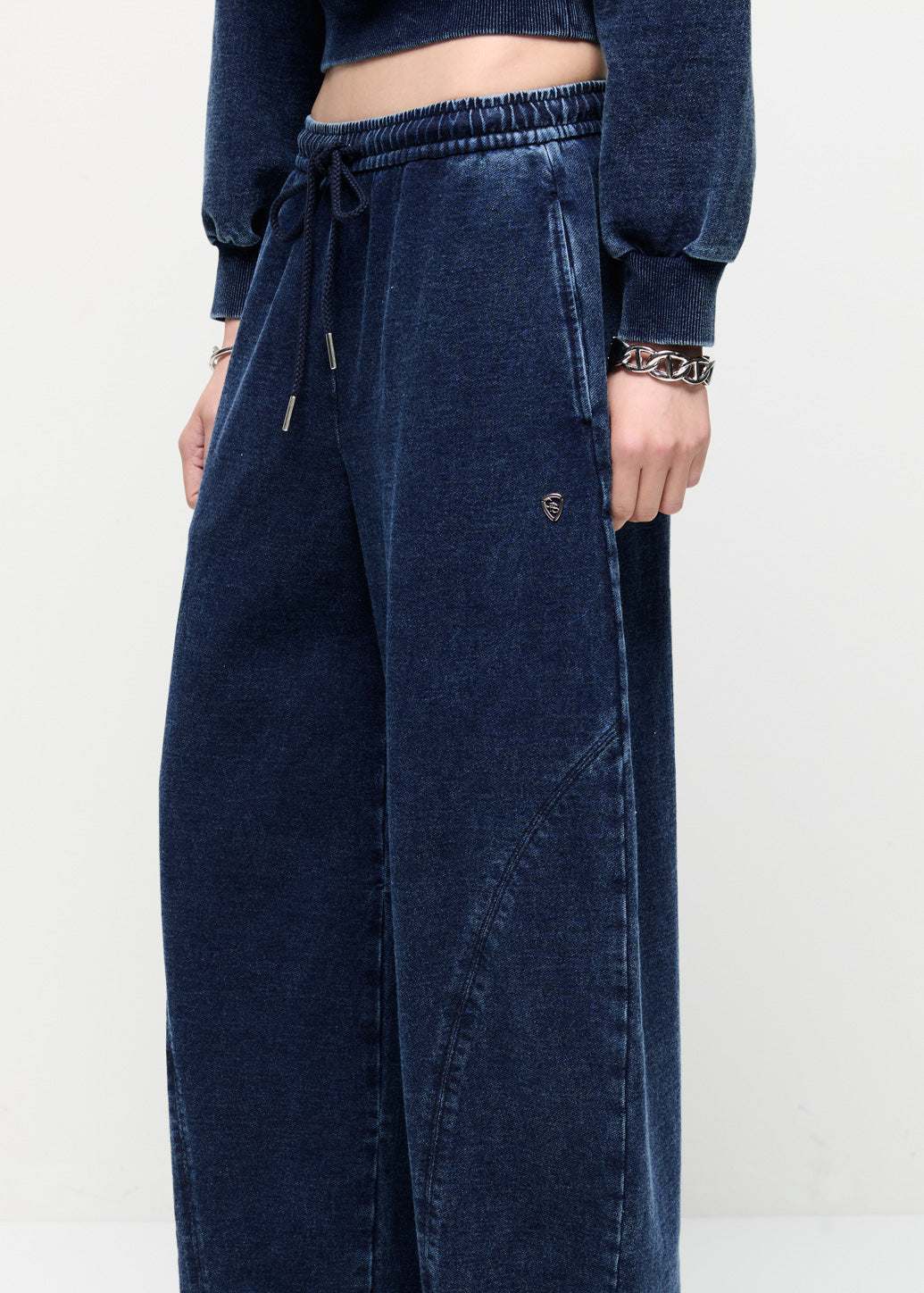 NAVY DRAWSTRING SWEATPANTS – C P S Official Store